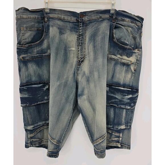 Shorts | Fwrd Denim Mens Shorts 54 Blue Essential Denim Cargo Pocket ...